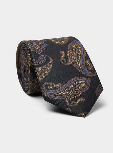 Dark paisley tie | Le 31 | Shop Regular Ties | Simons