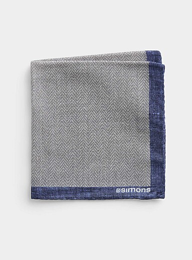 Solid trim herringbone clutch | Le 31 | Shop Pocket Squares & Scarves ...