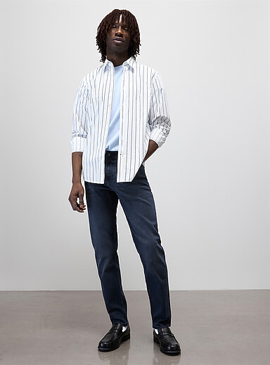 Re Maine dark-blue jean Straight fit | BOSS | Shop Men's Straight Leg ...