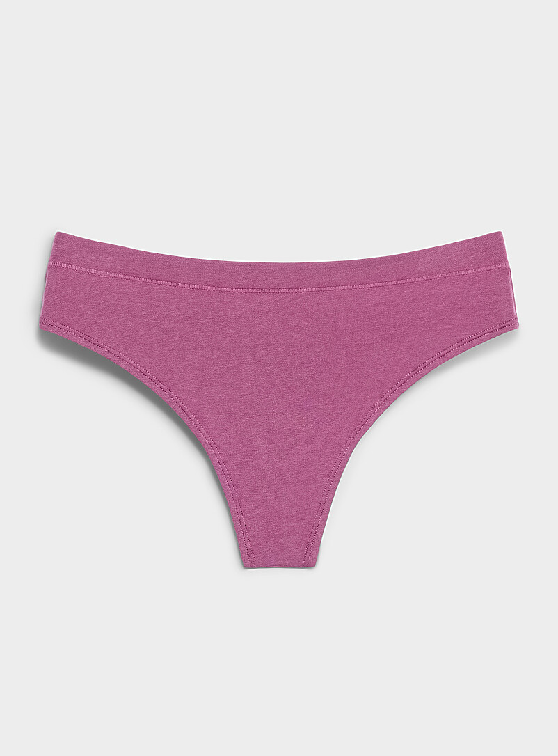 Solid essential thong Organic cotton and TENCEL™ modal | Miiyu | Shop ...