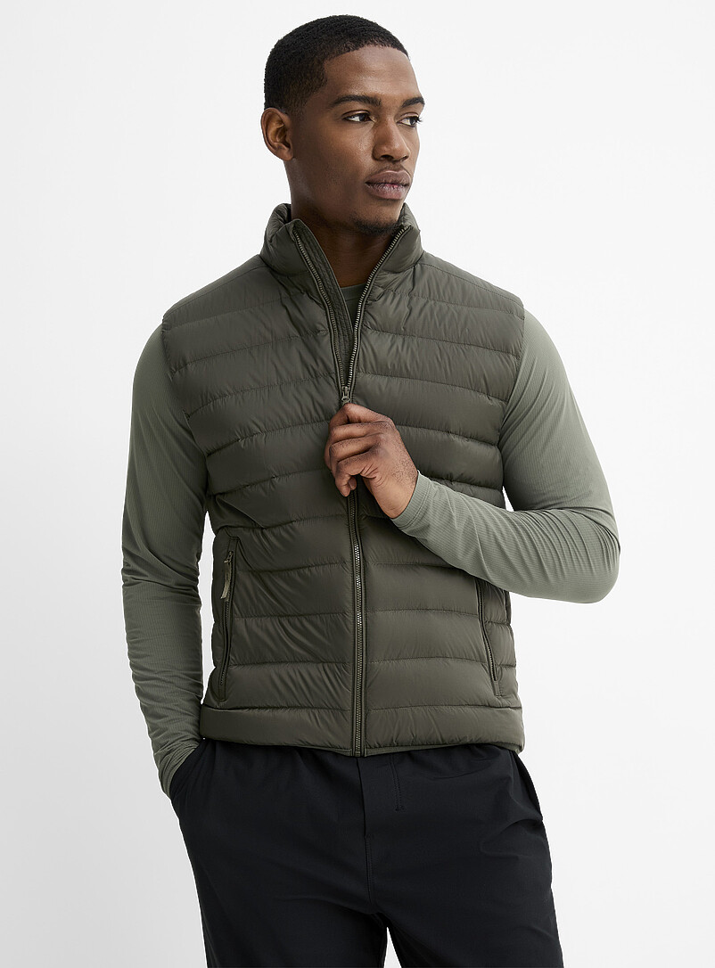 Packable puffer vest RE:DOWN* down | I.FIV5 | Men's Jackets & Vests ...