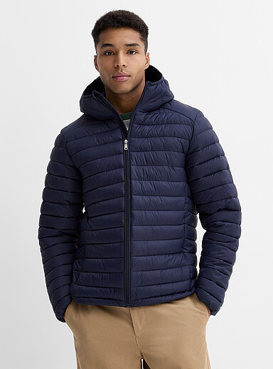 Packable hooded puffer jacket | Le 31 | Shop Men's Down Jackets Online ...