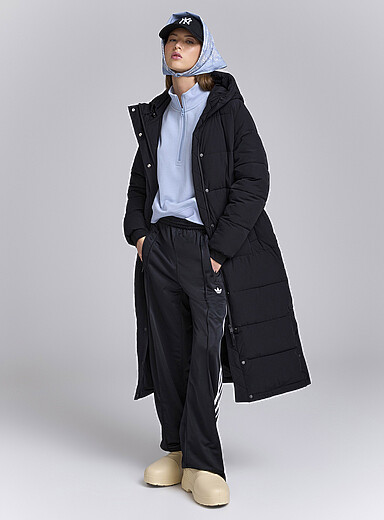 Long wide-baffle puffer jacket | Twik | Women's Quilted and Down Coats ...