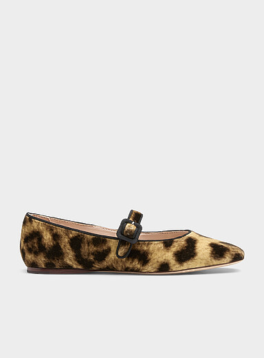 Ginger leopard velvet Mary Jane shoes Women | Loeffler Randall | All ...