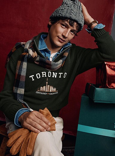 Destination embroidery sweater | Le 31 | Shop Men's Turtleneck Sweaters ...