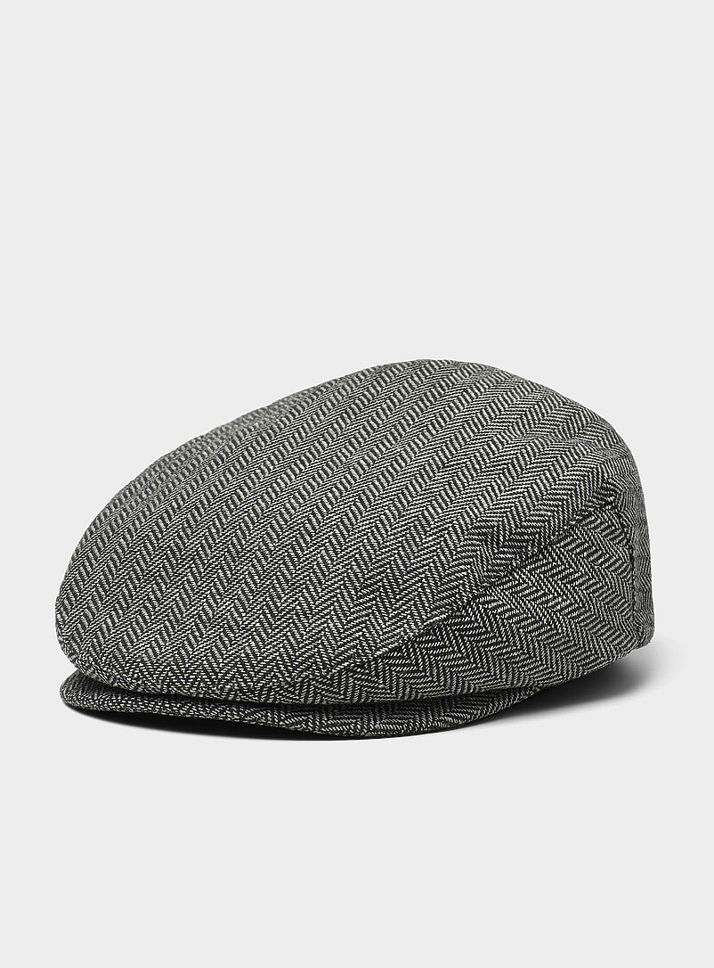 Herringbone tweed driver cap | Brixton | Caps for Men | Simons