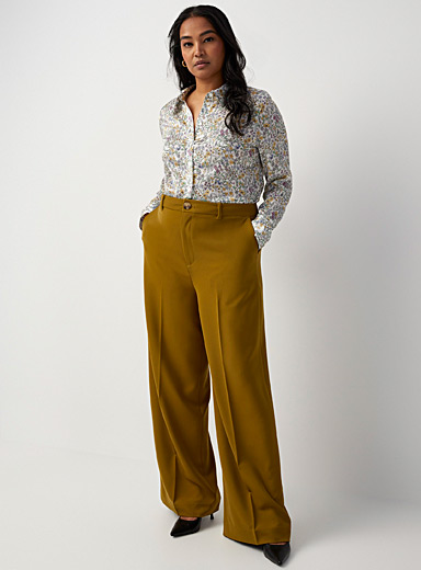 Sleek flowy pant Fit : wide-leg, super high rise | Contemporaine | Shop ...