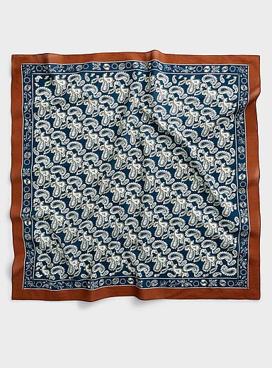 Large square paisley scarf | ICHI | Shop Women's Light Scarves online ...