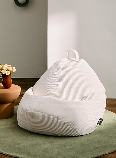 Modern corduroy bean bag chair | Norka Living | All Our Furniture | Simons