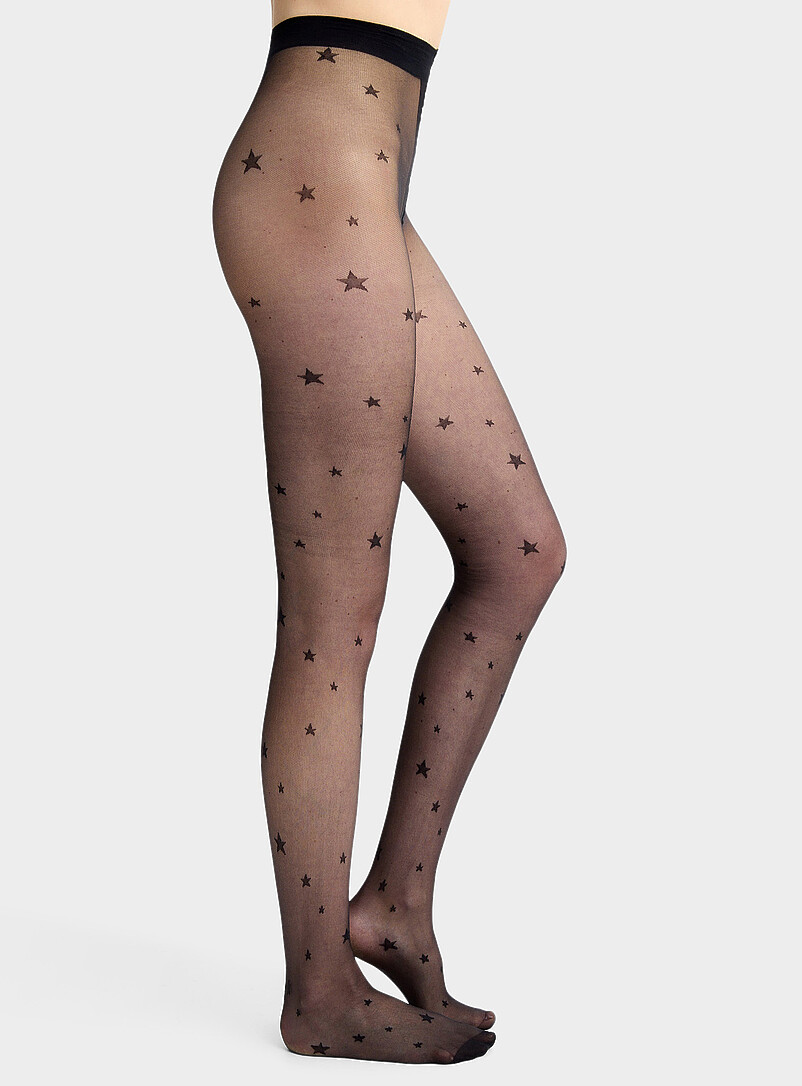 Star fishnet-like sheer pantyhose | DIM | Shop Women's Patterned ...