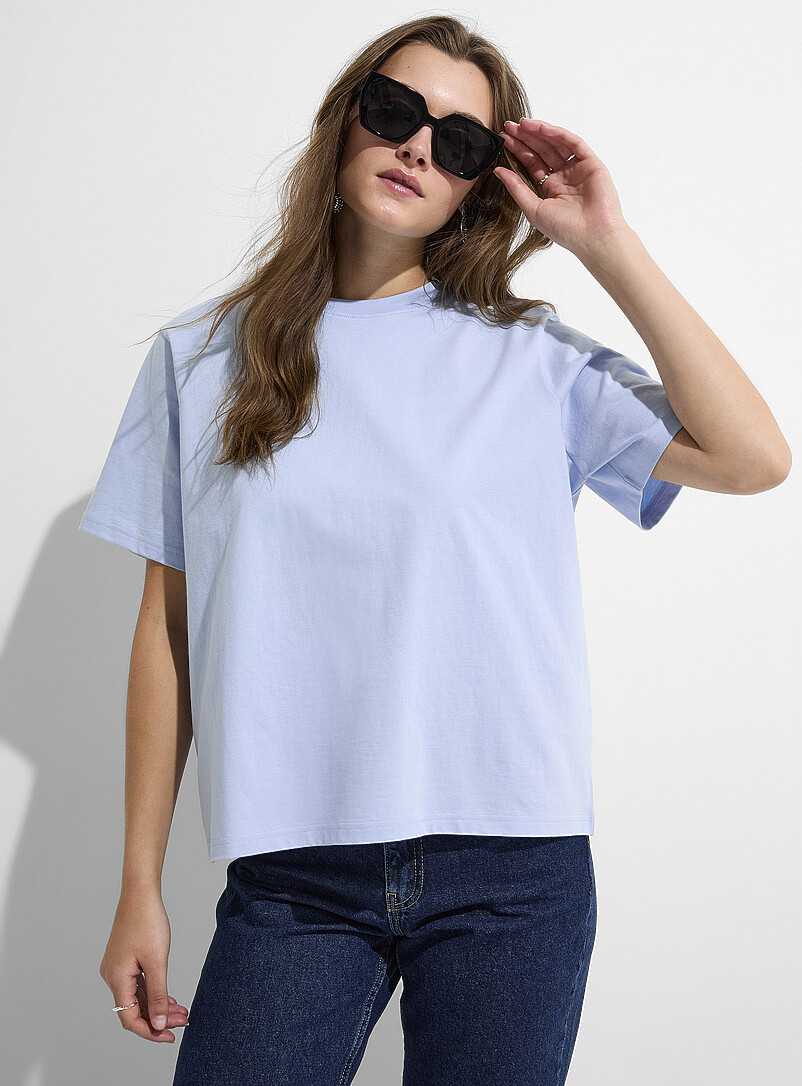 Organic cotton loose boxy-fit T-shirt | Icône | Women%u2019s Basic T ...