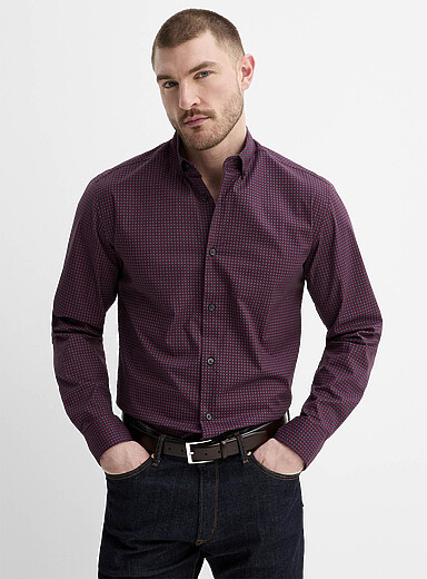 Mosaic shirt Modern fit | Le 31 | Shop Men's Patterned Shirts Online ...