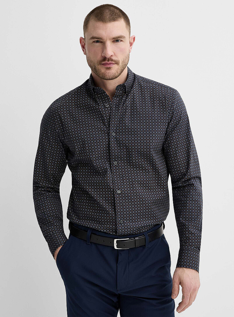 Mosaic shirt Modern fit | Le 31 | Shop Men's Patterned Shirts Online ...