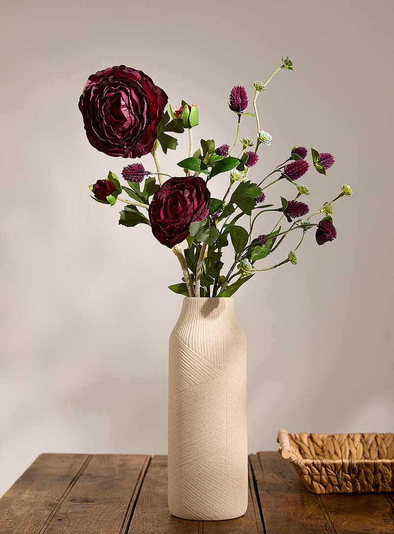 Le bouquet imitation roses et Gomphrena globosa | Simons Maison | | Simons