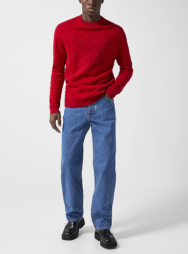 Moon laser-printed jean | Marine Serre | | Simons