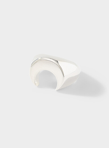 La bague logo Moon | Marine Serre | | Simons