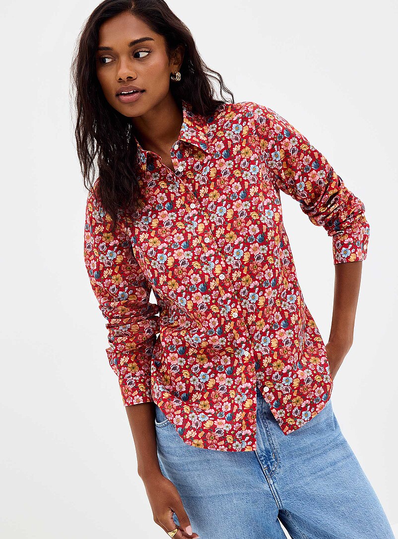 La chemise en fleurs Faite d'un tissu Liberty Fabric | Contemporaine ...