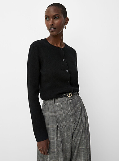 Wool and cashmere plain cardigan | Contemporaine | Shop Women's ...