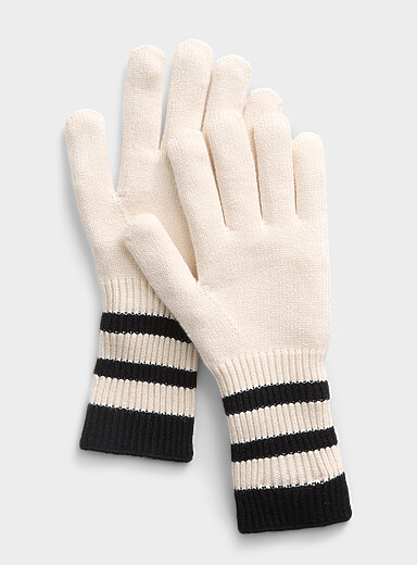Le gant tricot rayé | Fransa | Gants d'Hiver et de Conduite Tendance ...