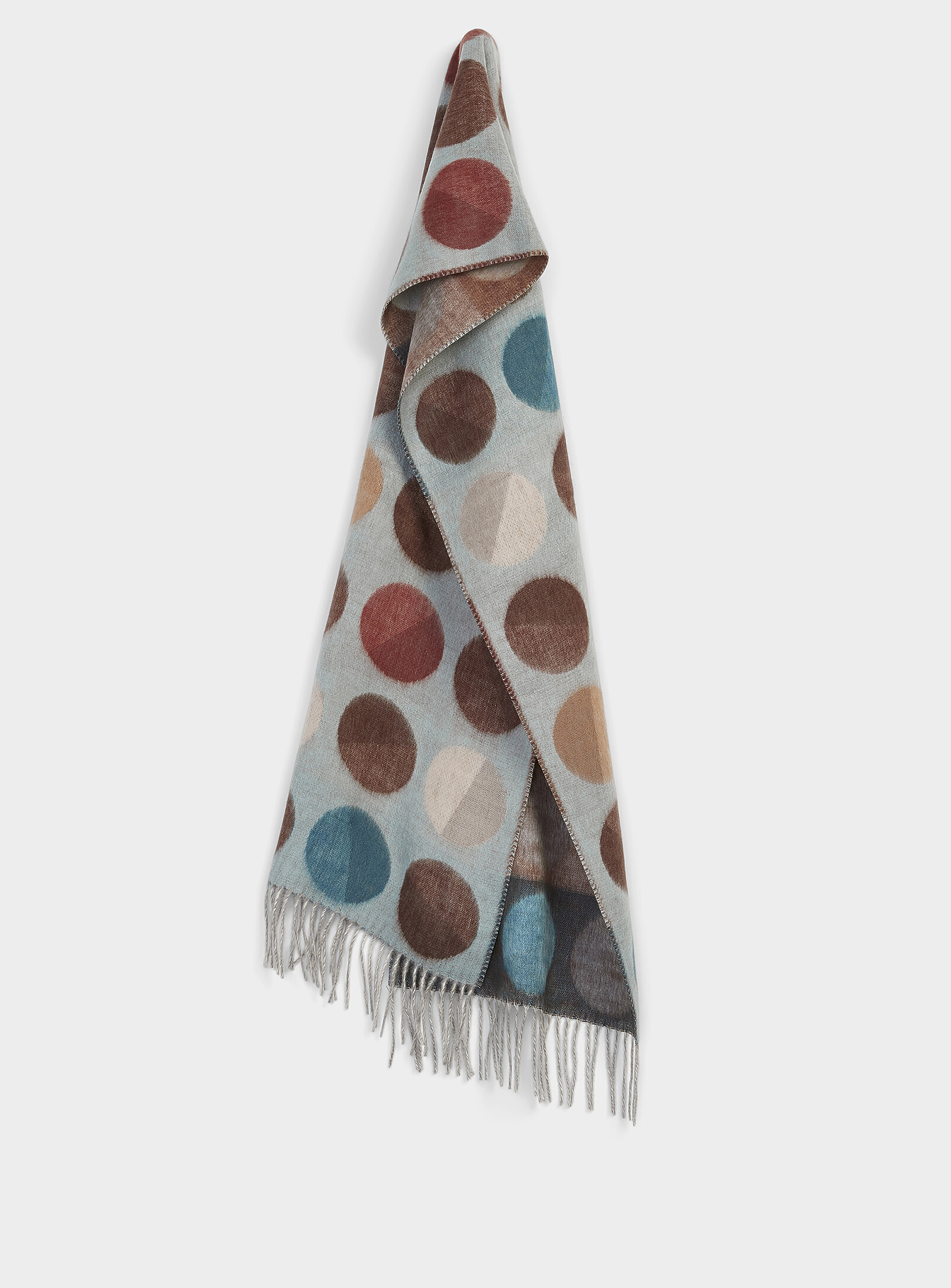 Fraas Variegated Dot Scarf In Baby Blue | ModeSens