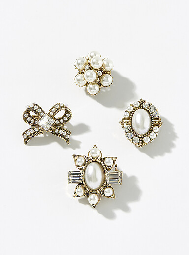 Small pearly brooches Set of 4 | Simons | | Simons