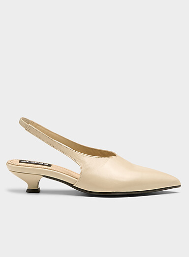 Eros thin heel pointed-toe slingback mules Women | Alohas | All Our ...