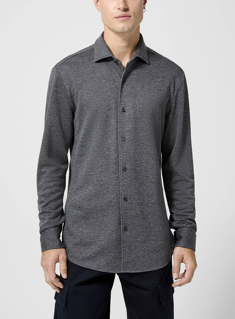 Beckham x Boss stretch jersey shirt | BOSS | Shop Men's Solid Shirts ...
