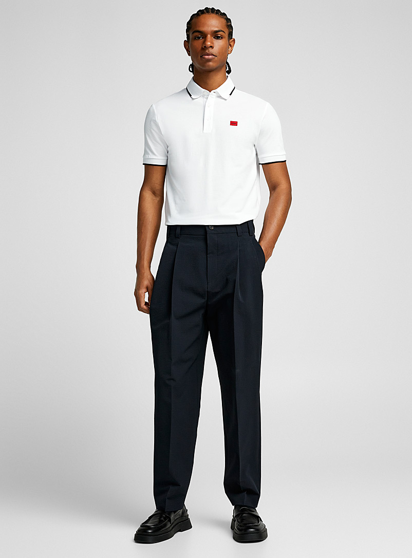 Tony seersucker pant Straight fit | HUGO | Shop Men's Straight Leg ...