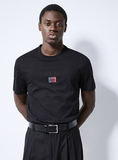 Le t-shirt logo ombré Danotie | HUGO | T-shirts à manches courtes et 3/ ...
