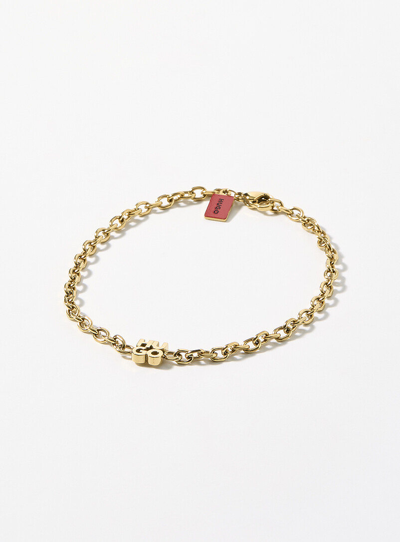 Le bracelet chaîne logo | HUGO | Bracelets pour Homme | Simons