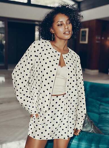 Thick crepe wrap skort | Icône | Women's Skorts | Summer | Simons