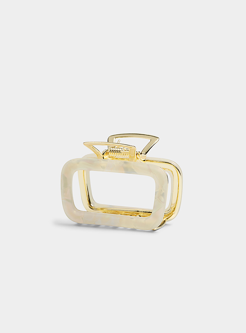Rectangular metallic clip | Simons | Shop Barrettes and Hair Clips ...