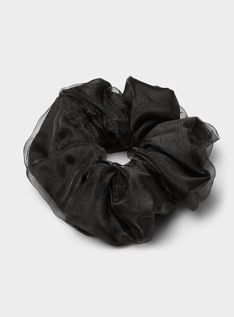 Satin-lined organza oversized scrunchie | Simons | Shop Scrunchie Hair ...