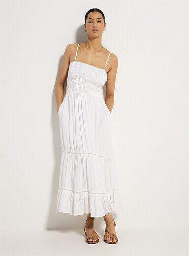 Elastic bust tiered maxi dress | Koy Resort | Shop the beach dresses ...