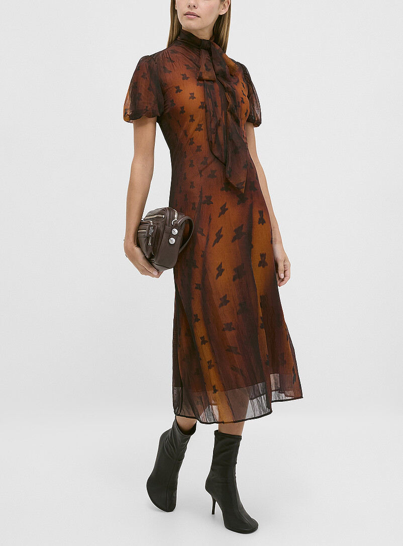 La robe vaporeuse à boucle | Acne Studios | Motifs | Simons