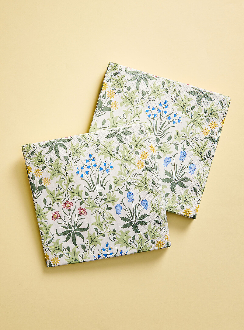Spring garden paper napkins 16.5 x 16.5 cm. Pack of 20. | Simons Maison ...