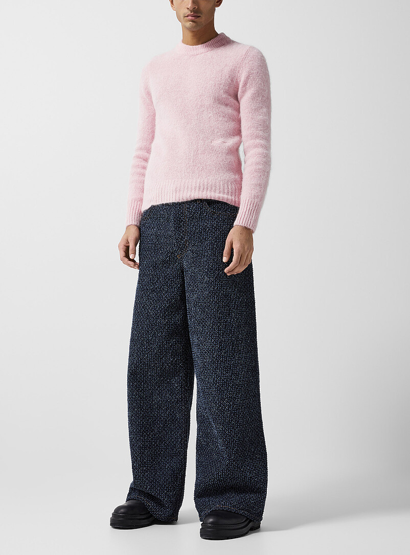 Wide-leg bouclé jean | Ganni | | Simons