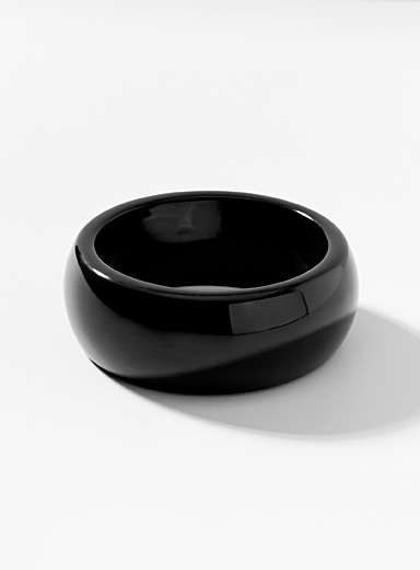 Wide monochrome acetate bracelet | Simons | Shop Women's Bracelets ...