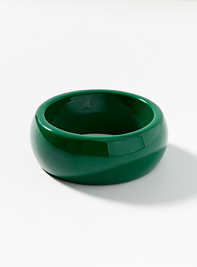 Wide monochrome acetate bracelet | Simons | Shop Women's Bracelets ...