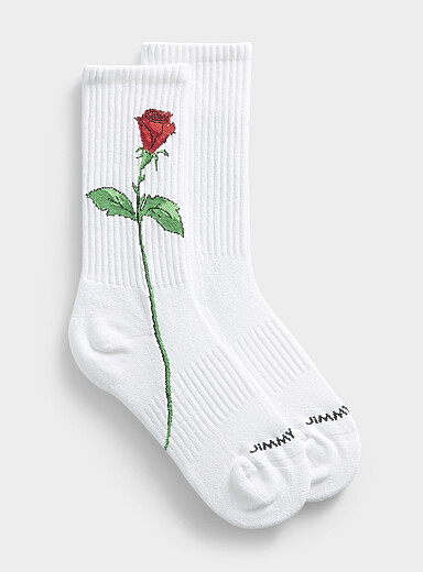 Red rose athletic socks | Jimmy Lion | Women's Socks, Stockings ...