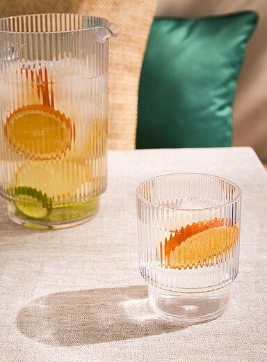 Grooved small plastic cup Live Outside Collection | Simons Maison ...