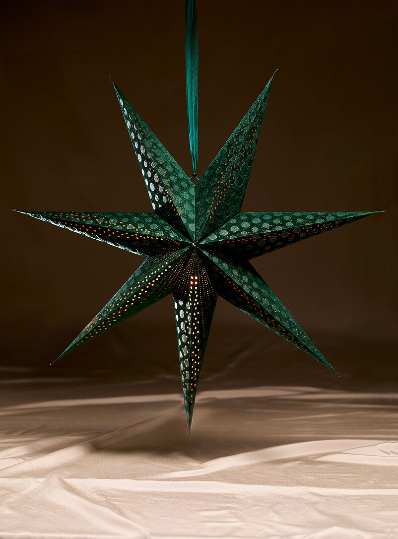 Velvety starry LED light lantern Christmas Collection | Simons Maison ...