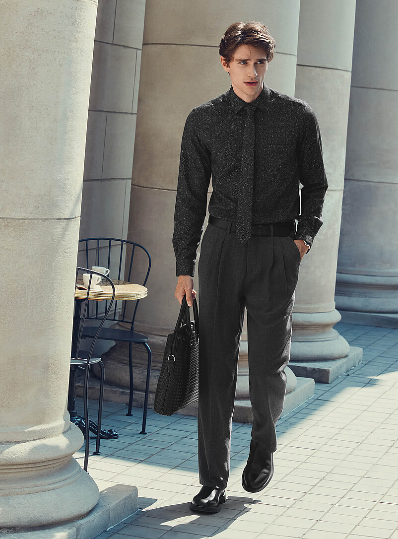 Le pantalon à plis ample façon flanelle | Le 31 | | Simons