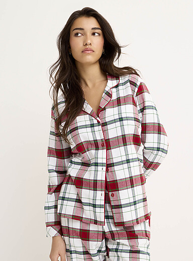 Festive tartan flannel shirt Christmas Collection | Cyberjammies ...