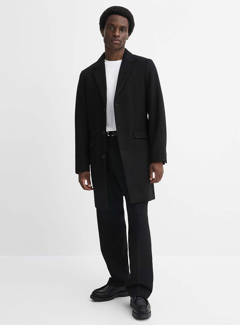 Essential wool-like overcoat Slim fit | Lindbergh | Shop Men's ...