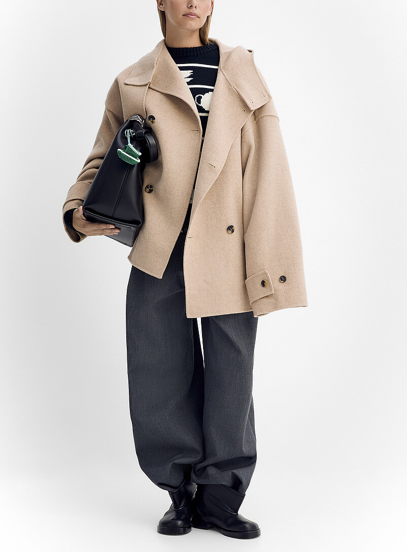 Le paletot ample pure laine | JW Anderson | Manteaux de Designers et de ...