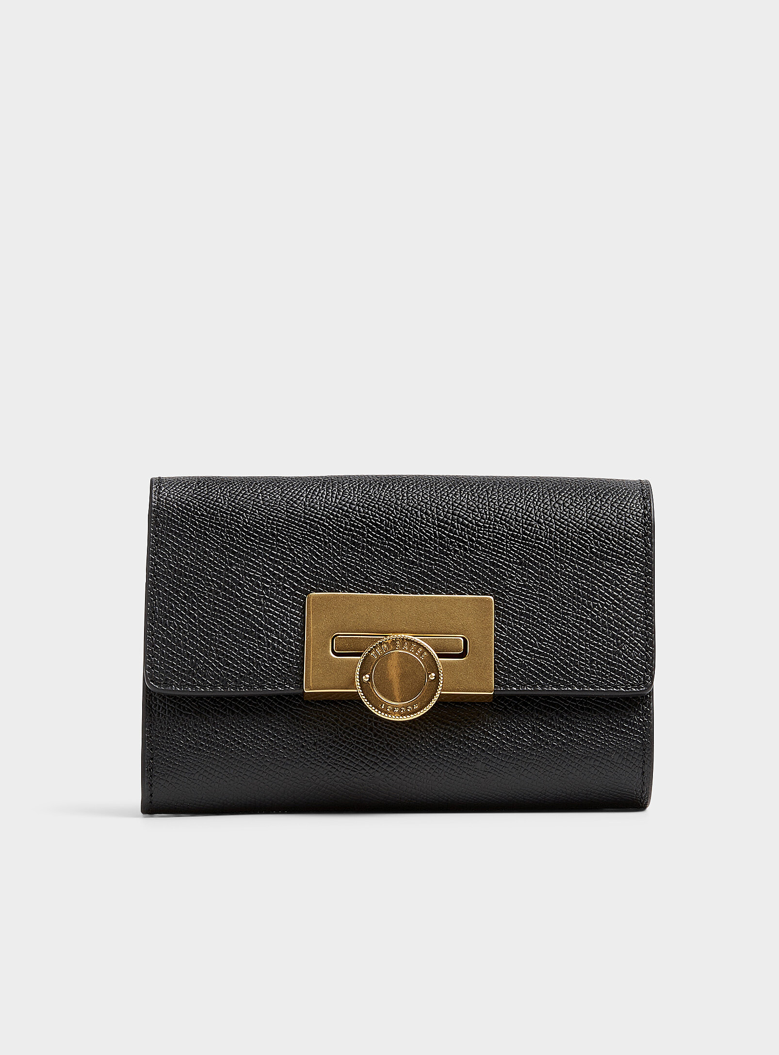 Ted Baker Veronica Leather Bi-fold Wallet In Black | ModeSens