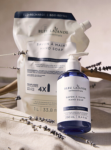Lavender hand soap with refill | Bleu Lavande | Bath & Body | Fabrique ...