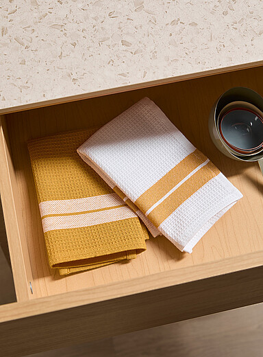 Double stripe dishcloths Set of 2 | Simons Maison | | Simons
