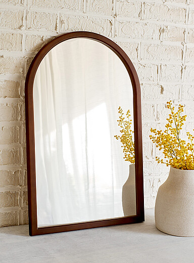 Mahogany-coloured arch mirror | Simons Maison | | Simons